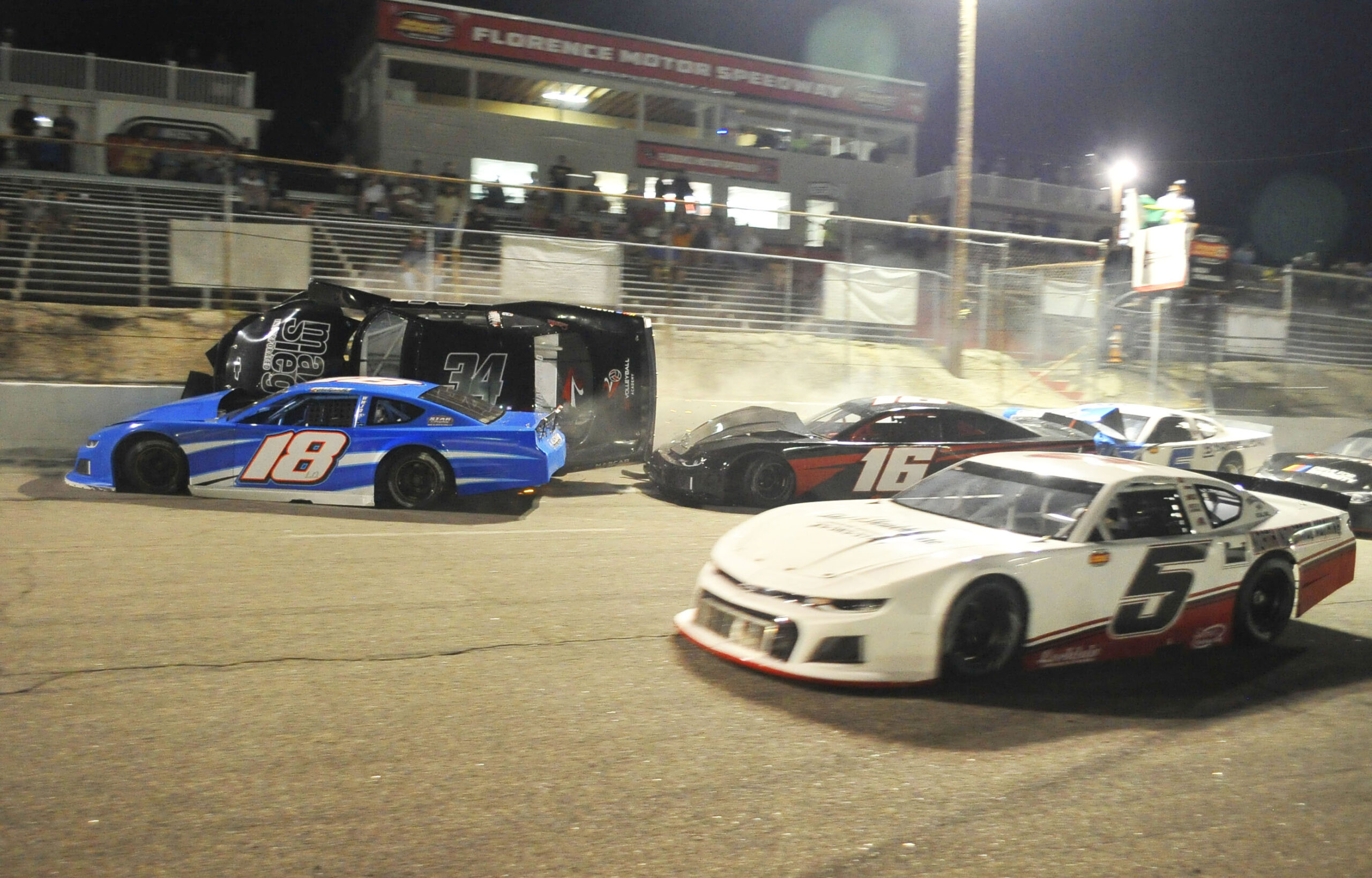 Lavar Scott Discusses Wild Late Model Crash at Florence Motor Speedway ...