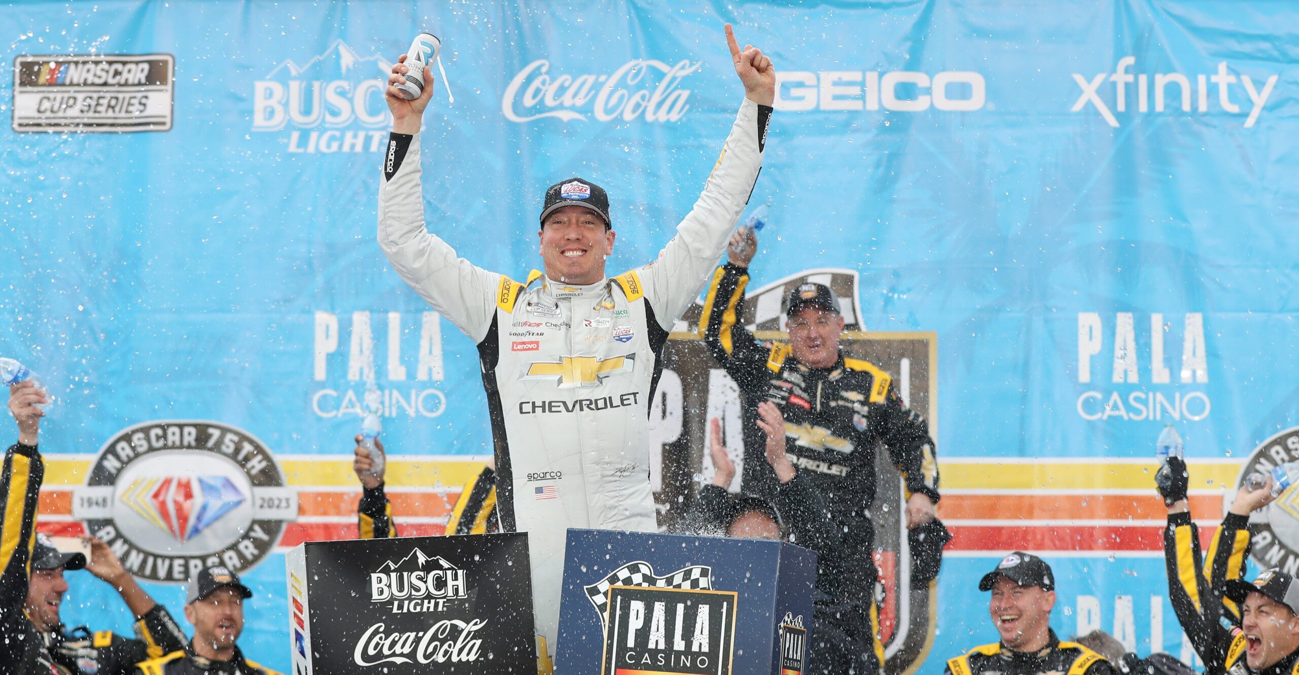 Kyle Busch Wins Final Race At Auto Club Speedway, Surpasses Richard ...