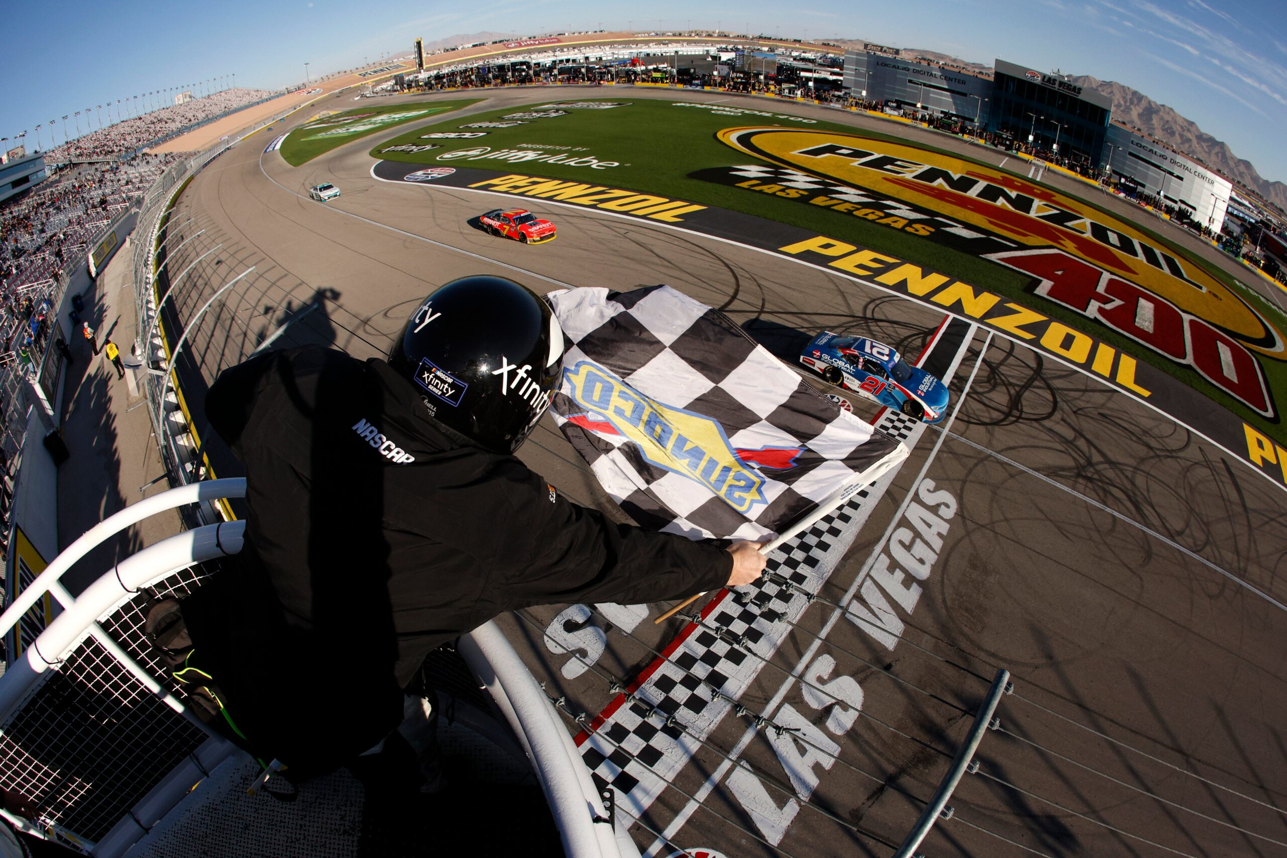 Dramatic Late Pass Lifts Austin Hill To NASCAR Xfinity Win At Las Vegas ...