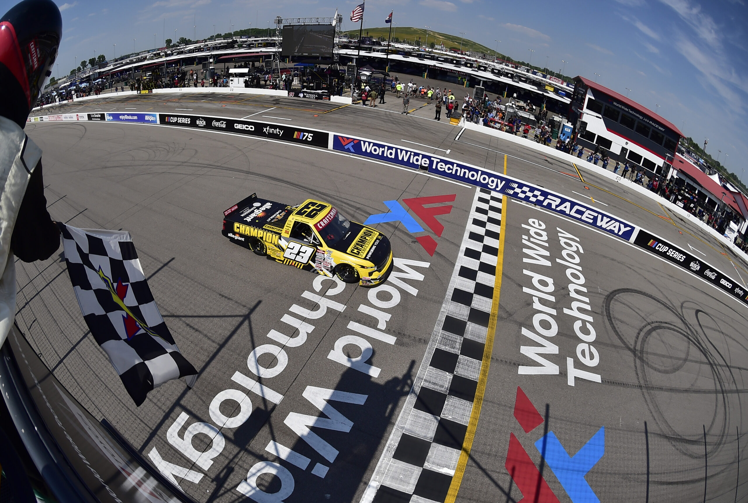 Opportunistic Grant Enfinger Grabs NASCAR Craftsman Truck Series Win At ...