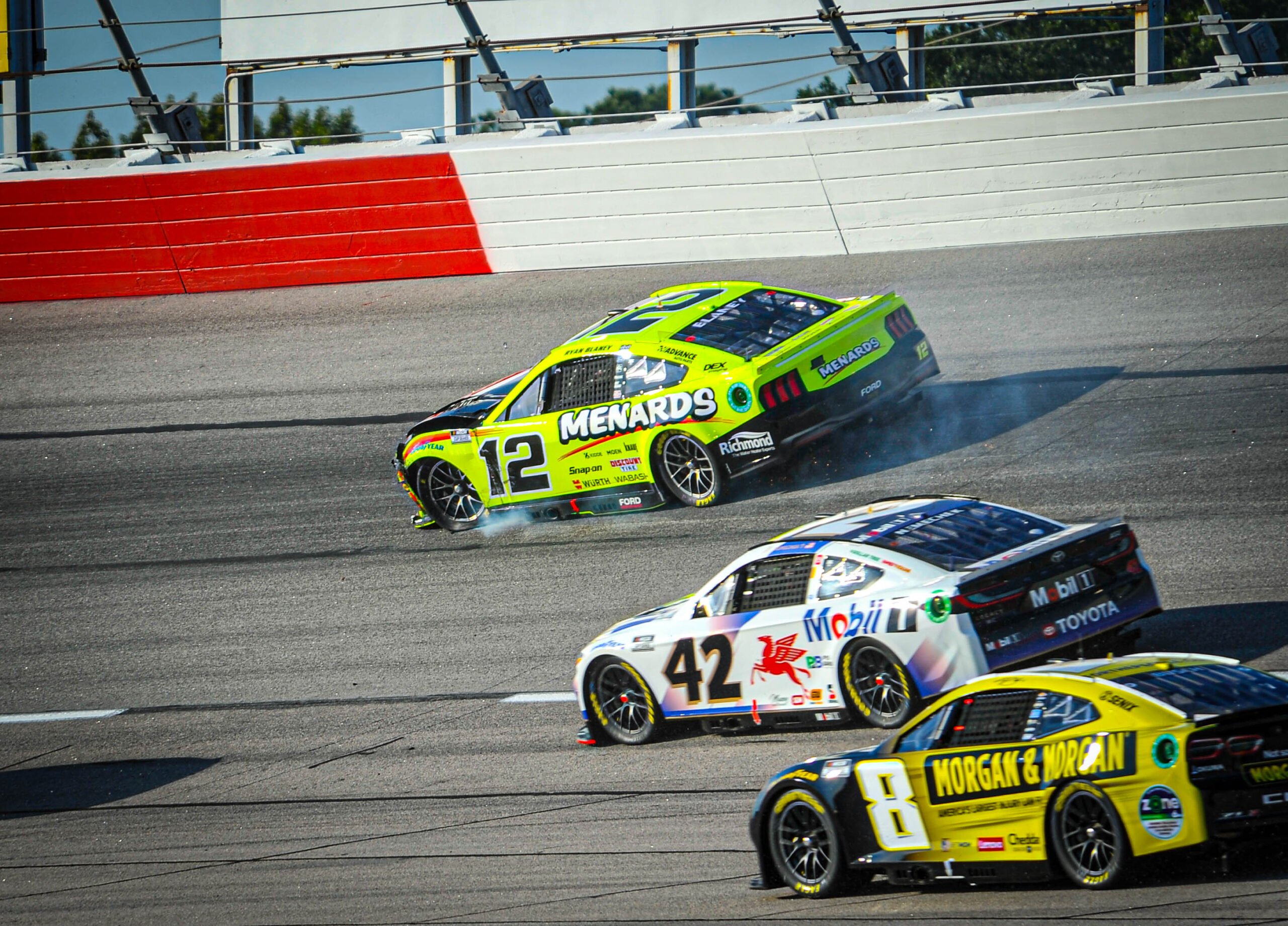 Martin Truex Jr., Ryan Blaney Crash Out Early In Cook Out Southern 500 ...