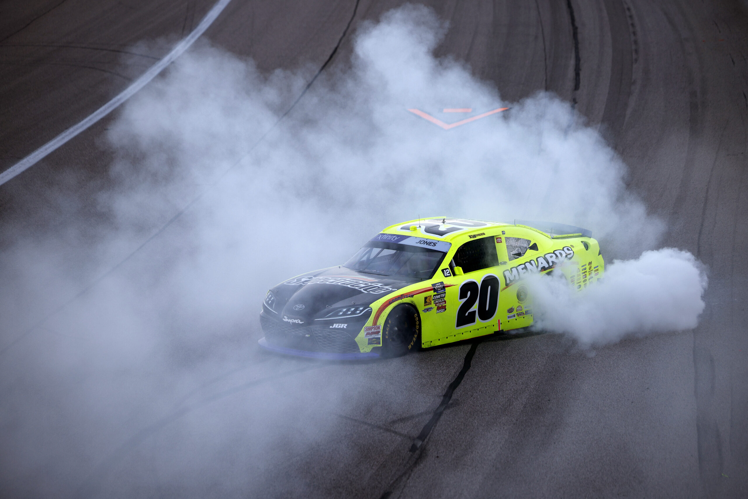 Brandon Jones Advances In Playoffs With NASCAR Xfinity Win At Kansas ...
