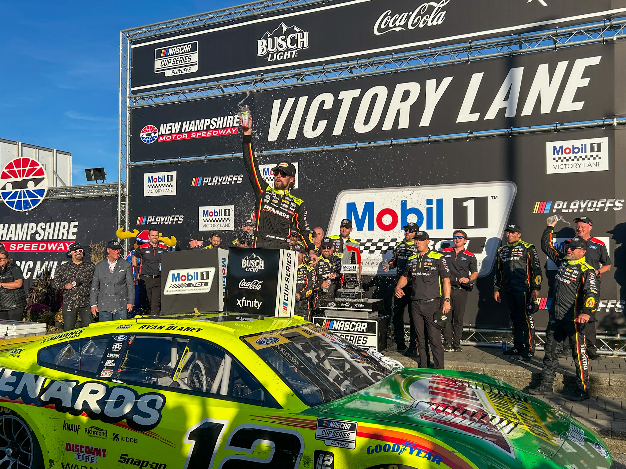 Ryan Blaney Outruns Josh Berry To Win At New Hampshire Motor Speedway ...